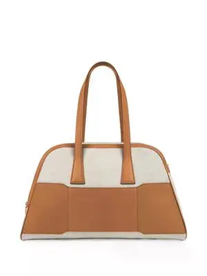 AVITEUR Leather-trim Canvas Pet Carrier