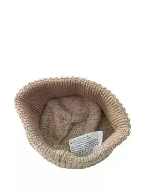 Loewe 2010s Anagram-patch Knit Beanie Hat