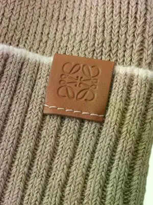 Loewe 2010s Anagram-patch Knit Beanie Hat