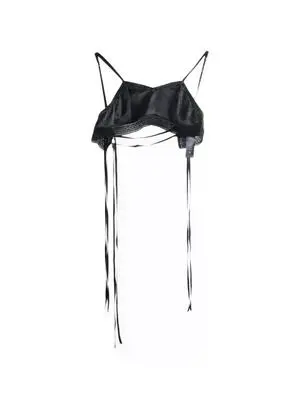 ANN DEMEULEMEESTER Xaja Lace-trim Bralette - Black