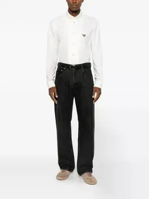 Emporio Armani Logo-patch Button-fastening Shirt