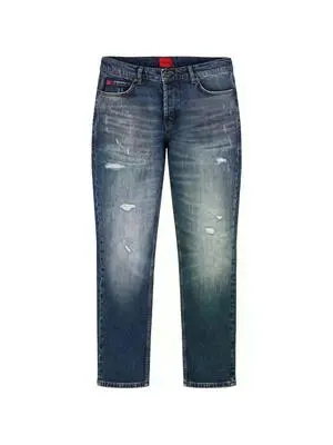 Hugo Distressed Faded Jeans - Blue