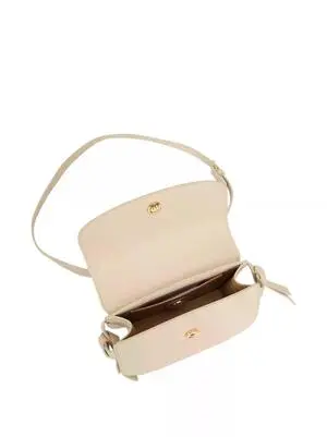 Moschino Logo-plaque Shoulder Bag - Neutrals