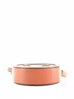 Celine Triomphe Oval Leather Crossbody Bag - Brown
