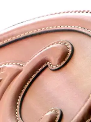 Celine Triomphe Oval Leather Crossbody Bag - Brown
