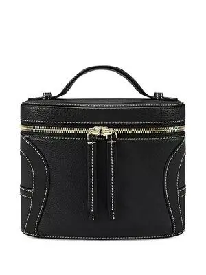 AIGNER Small Deborah Contrast-stitch Leather Crossbody Bag - Black