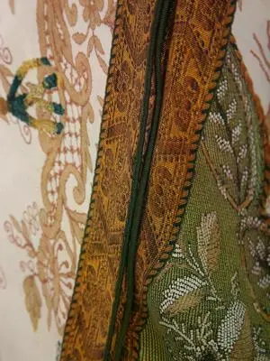 PIERRE-LOUIS MASCIA Mixed-print Piped-trim Scarf