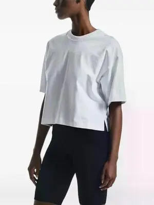 STEL Cropped Cotton T-shirt - White