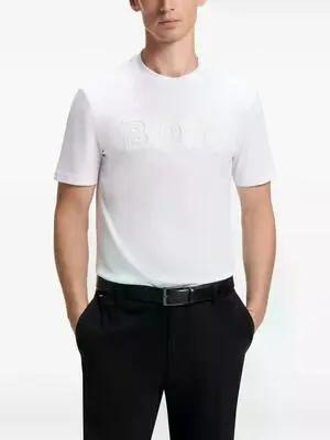 BOSS Cotton-jersey T-shirt With Logo Artwork