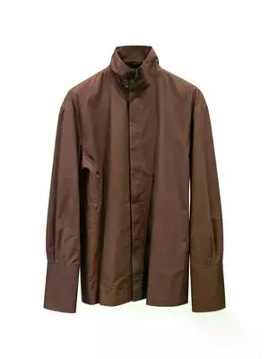THELATEST Edith High-neck Shirt - Brown