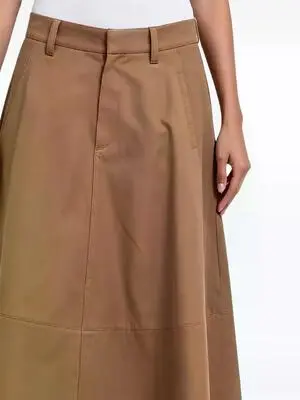 Brunello Cucinelli Panelled Midi A-line Skirt