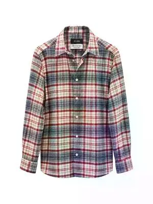 WILLY CHAVARRIA Checked Wool Shirt - Neutrals