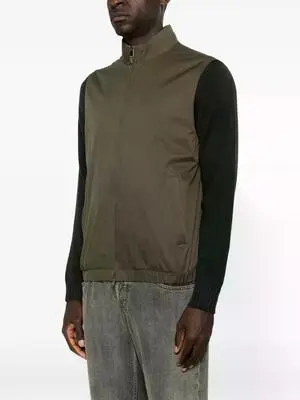 Canali High-neck Sleeveless Jacket