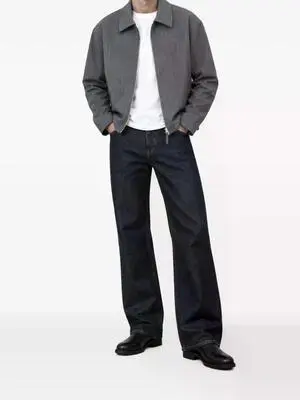 ROLD SKOV Pinstriped Zip-up Jacket