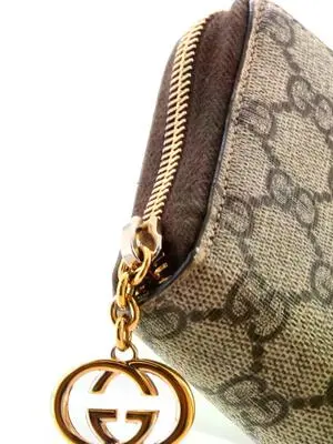Gucci Zip Around Wallet Gg Coated Canvas Long Small Wallets