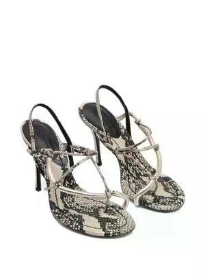 Christopher Esber Molten Snake-effect Heeled Sandals