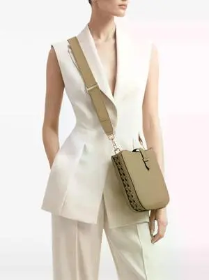 AVITEUR Mini Gigi Woven-detail Shoulder Bag