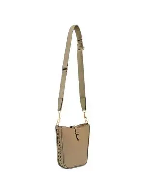 AVITEUR Mini Gigi Woven-detail Shoulder Bag