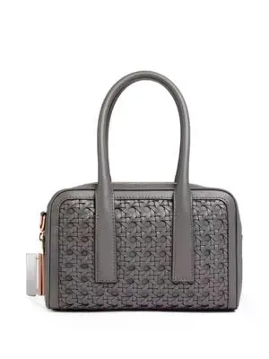 AVITEUR Cristallino Cannage-weave Leather Shoulder Bag