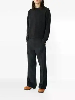 STOCKHOLM SURFBOARD CLUB Logo-print Crew-neck Sweater - Black