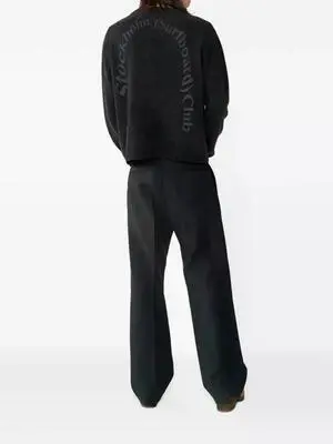 STOCKHOLM SURFBOARD CLUB Logo-print Crew-neck Sweater
