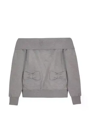 Sandy Liang Neston Bow-detail Sweatshirt