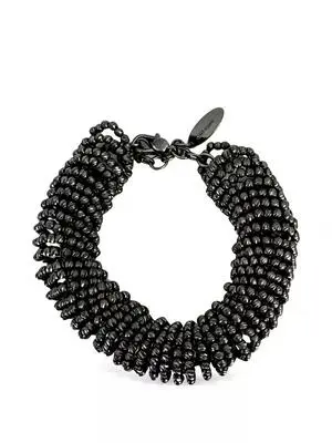 Brunello Cucinelli Beaded Multi-strand Bracelet - Silver