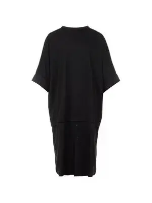 Y’s Crew-neck Midi Dress - Black