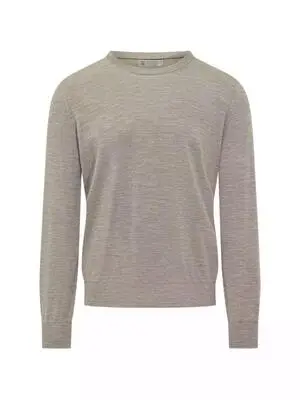 Brunello Cucinelli Fine-gauge Crew-neck Sweater - Neutrals