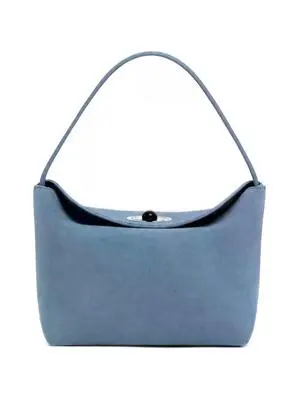 Christopher Esber Turnlock Suede Mini Bag - Blue