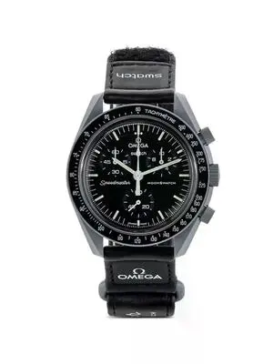 SWATCH X Omega Bioceramic Moon Mission To The Moon 42mm Watch - Black