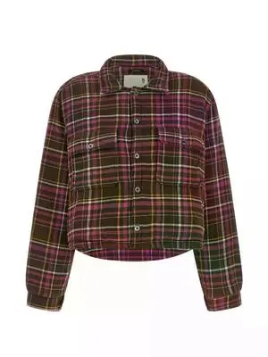 R13 Padded-cropped Jacket - Brown