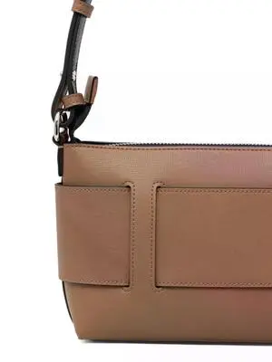 Armani Exchange Logo-plaque Shoulder Bag - Brown