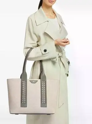 AVITEUR Cannage Canvas Tote Bag