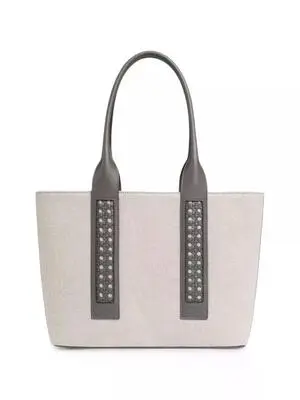 AVITEUR Cannage Canvas Tote Bag