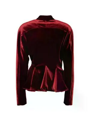 Alberta Ferretti Velvet Bow-detail Jacket