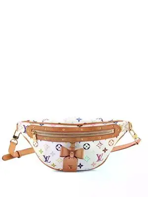 LOUIS VUITTON X Takashi Murakami High Rise Bum Bag Monogram Multicolor Belt Bag - White