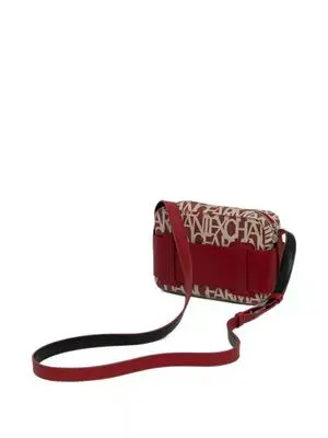 Armani Exchange Logo-print Buckle-detail Shoulder Bag - Red