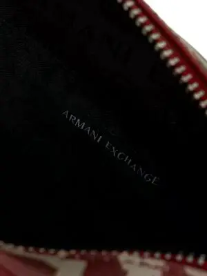 Armani Exchange Logo-print Buckle-detail Shoulder Bag - Red