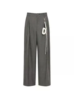 SONG FOR THE MUTE Pinstripe Double-pleated Trousers