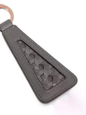 AVITEUR Cannage Leather Keyring - Grey