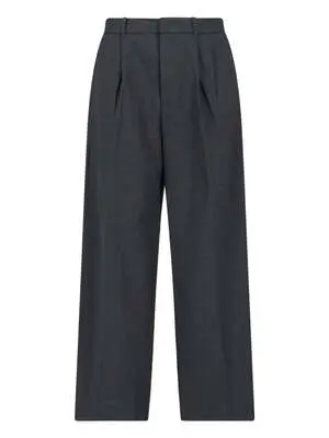 DUNST Charcoal Stretch Trousers - Grey