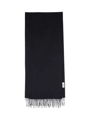 Altea Altea Fringed Wool Scarf Black