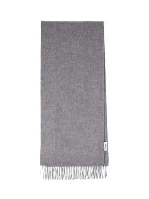 Altea Fringed Wool Scarf - Grey