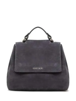 Orciani Sveva Nubuck Shoulder Bag - Notte