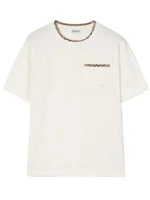 Burberry Cotton Pocket T-shirt - Chalk