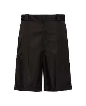 Prada Technical Wide-leg Shorts - Nero