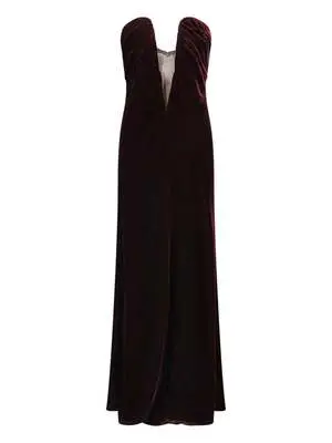 Giorgio Armani Draped Velvet Gown