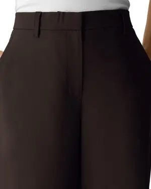 Eileen Fisher Pleated Cropped Wide Leg Pants