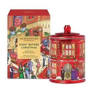 GLASSHOUSE FRAGRANCES Night Before Christmas Candle, 13.4 Oz - No Color